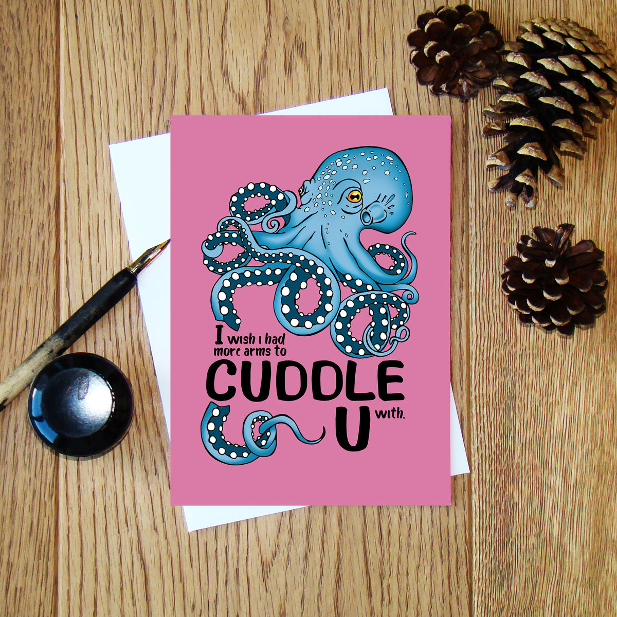 Octopus greeting card – Cheryl Jones Designs
